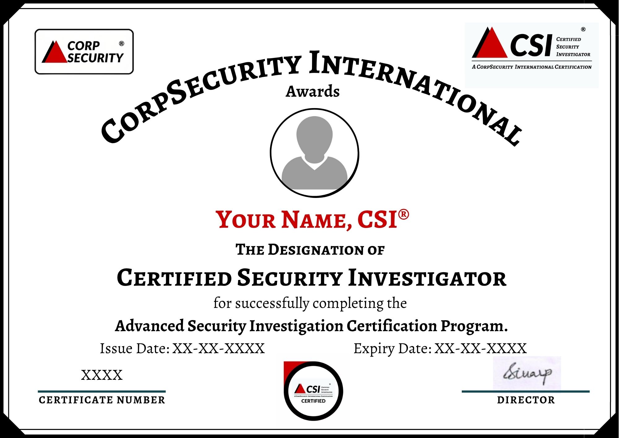 Certified Security Investigator – Advance with CSI® Today